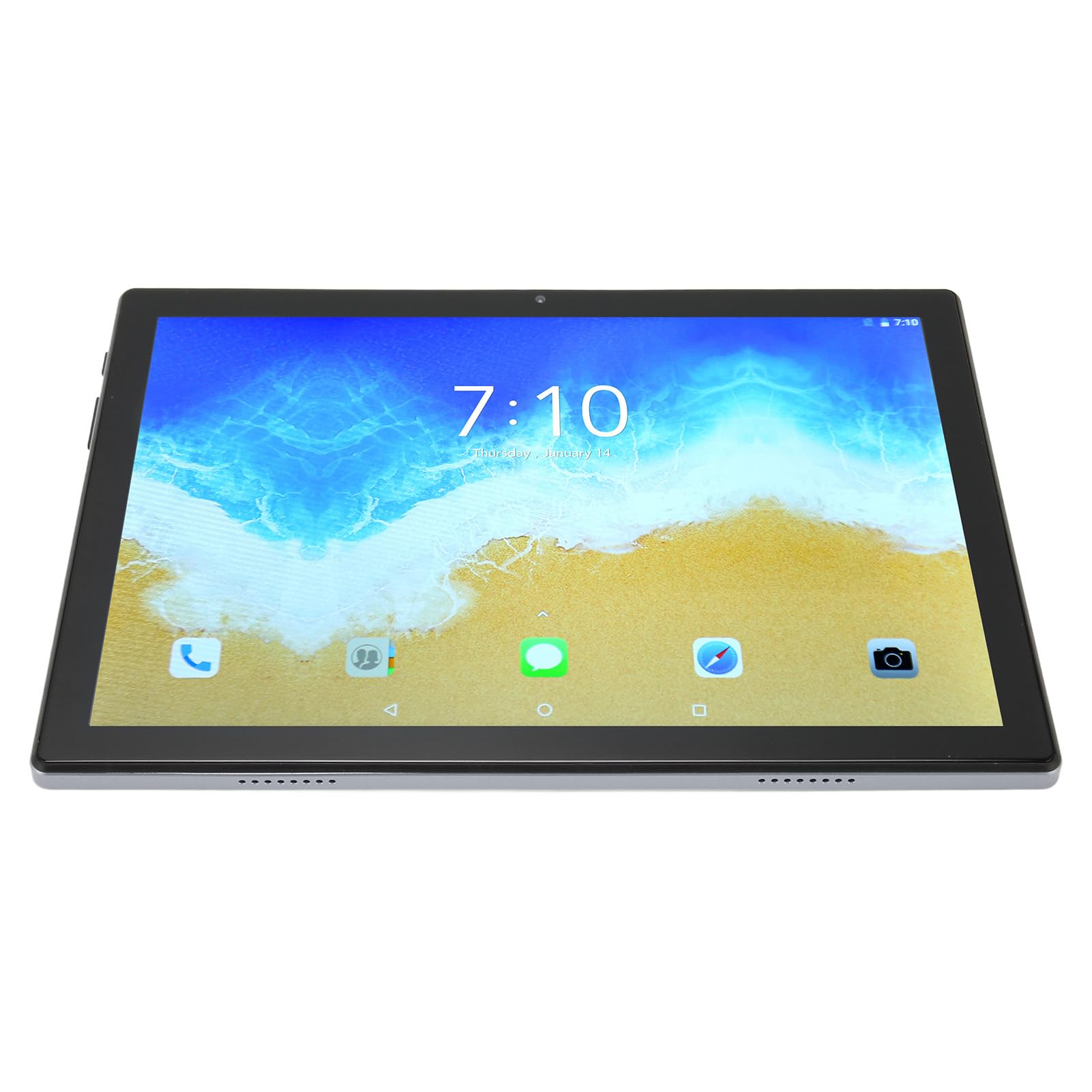 Tablet PC, 8GB RAM 128GB ROM 8800mAh Office Tablet Silver Color Dual Camera 10 Inch for Family (US Plug)