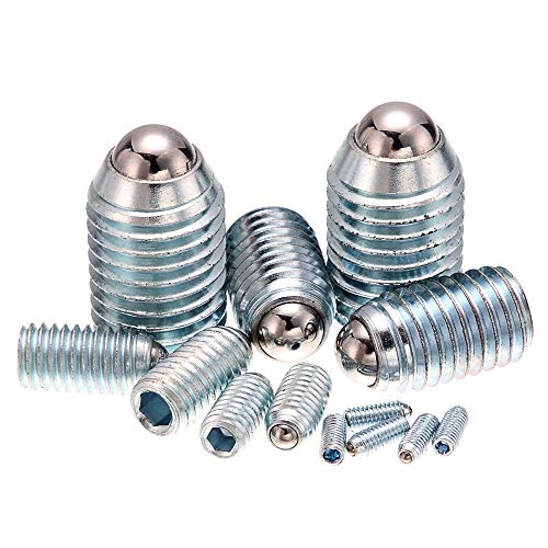 Screw 20pcsM38 M410 M512 M612 M816 M1016 M1220 M1625 Inner Hexagon Locating Screws Hexagon Socket Head Ball plungerBPU BPM BPQ - (CN,Size: M8)