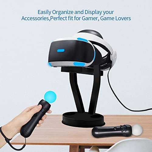YPeng VR Stand for Oculus Quest 2 Headset and Controller Display Holder Mount Station, More Stable Base Customized Stable Virtual Reality Touch Controllers Accessories Compatible with for PS VR