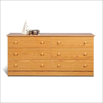 Prepac Sonoma 6 Drawer Dresser in Black Finish Furniture