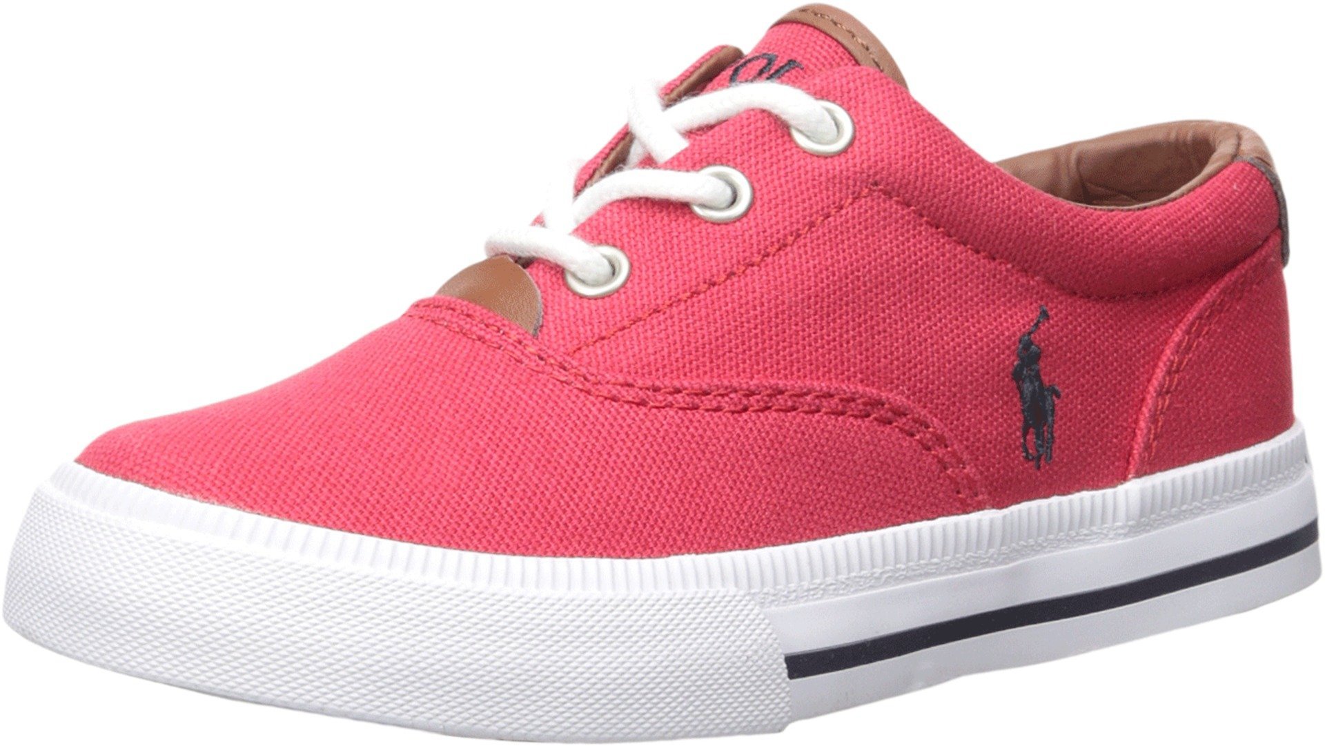 Polo Ralph Lauren Kids Vaughn Ii Sneaker (Toddler/Little Kid/Big Kid), Red Canvas, 12 M US Little Kid
