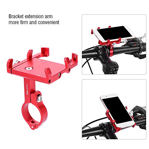Ruiqas Bicycle & Motorcycle Cell Phone Mount, Phone Holder Mount for Bike Handlebar Cycling Accessory Suitable for 22.2-31.8mm Handlebar