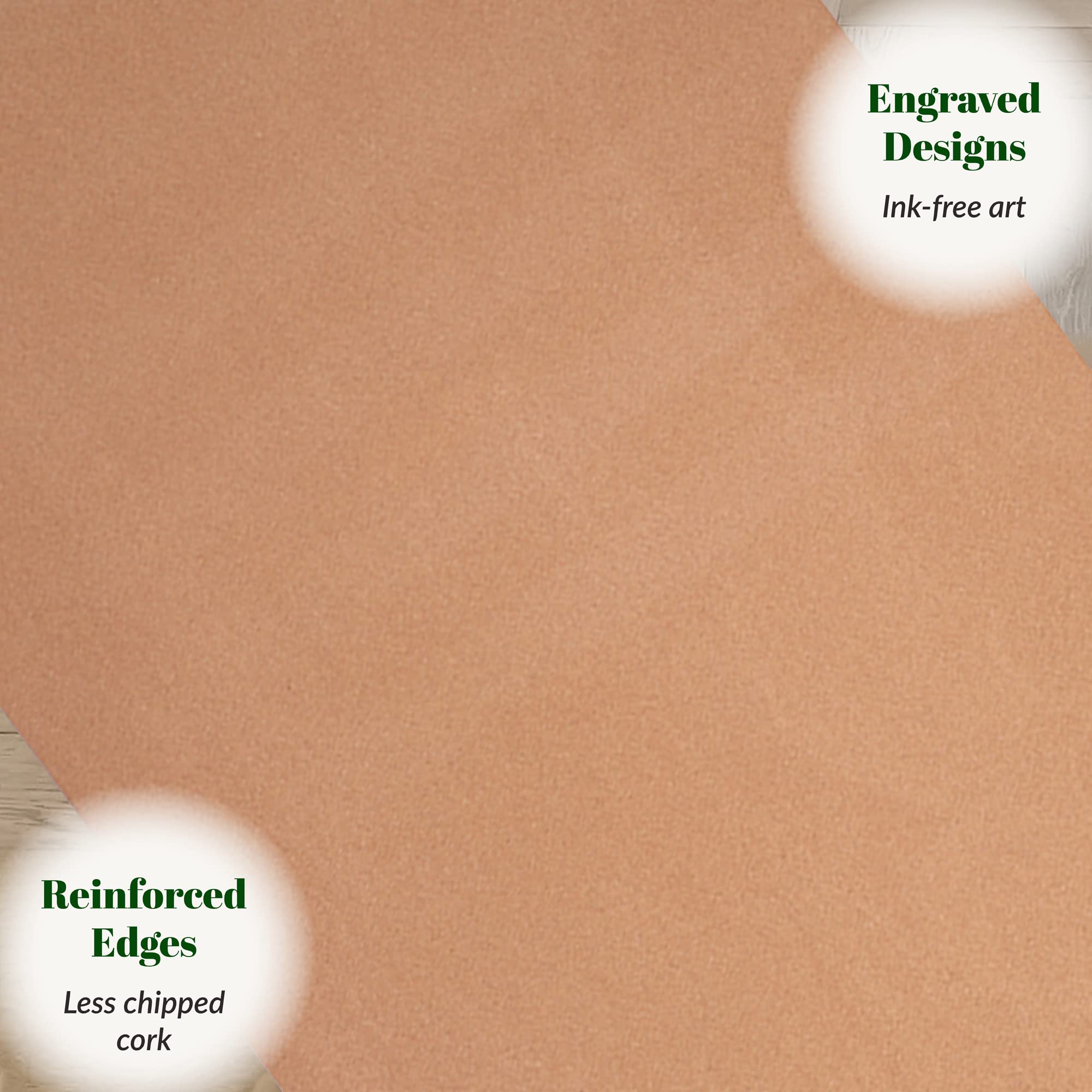 YogizMat Plain Cork Yoga Mat With Grip Strips - The Only Mat With True Dry and Wet Grip, Longer and Wider (73 x 27 in) 5mm Thick, Non-slip
