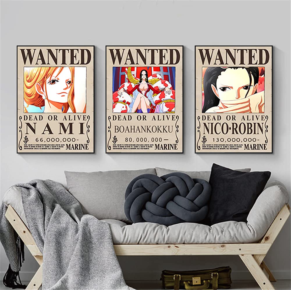 OP Pirate Anime Wanted Posters, New Edition, 28.5cm×19.5cm, Luffy 1.5 Billion, Pack of 24