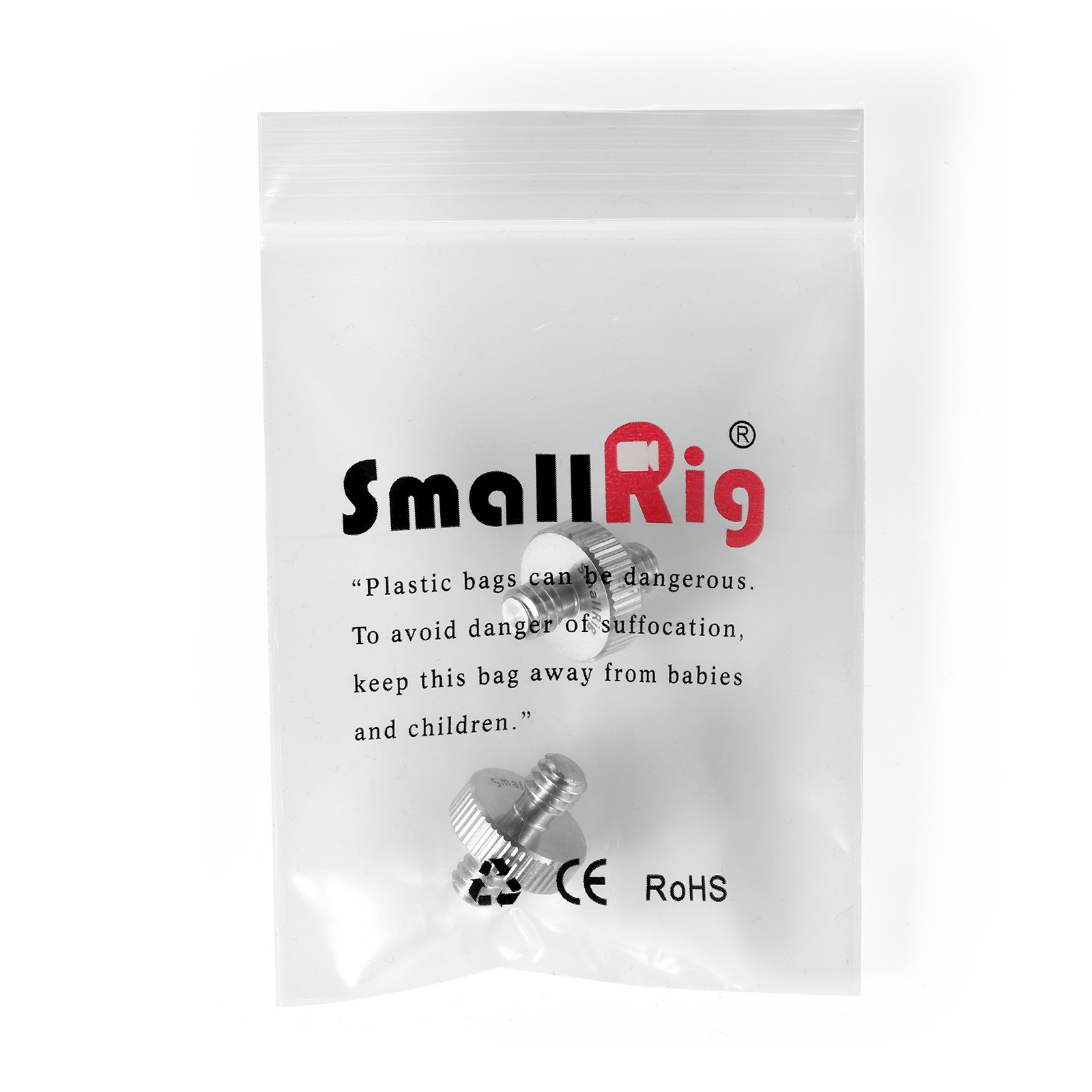 SMALLRIG 1/4 Male to 1/4 Male Threaded Screw Adapter (2PCS) - 828