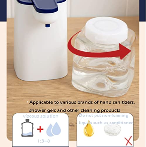 Soap Lotion Dispenser Automatic Foaming Soap Dispenser 12oz Lotion Dispensers Touchless Soap Lotion Dispenser with Pump for Bathroom Kitchen Reusable