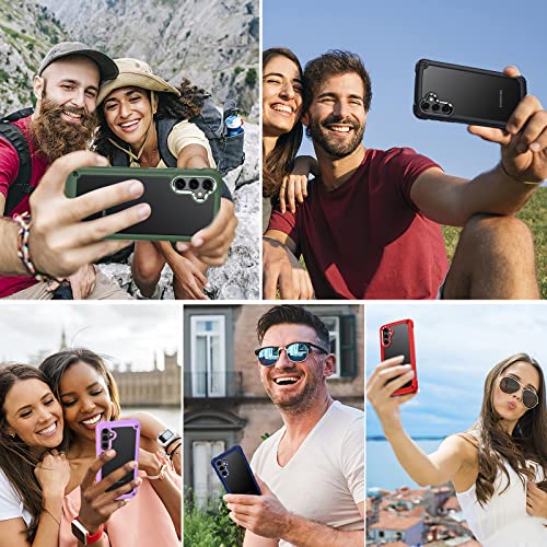 Oneagle for Google Pixel 8A Case Ultra Clear, Pixel 8A Phone Case with Metal Kickstand + Screen Protector,[Anti-Yellow][Military Grade Shockproof][Built-in 4 Airbags] Hard Back Case for Pixel 8A