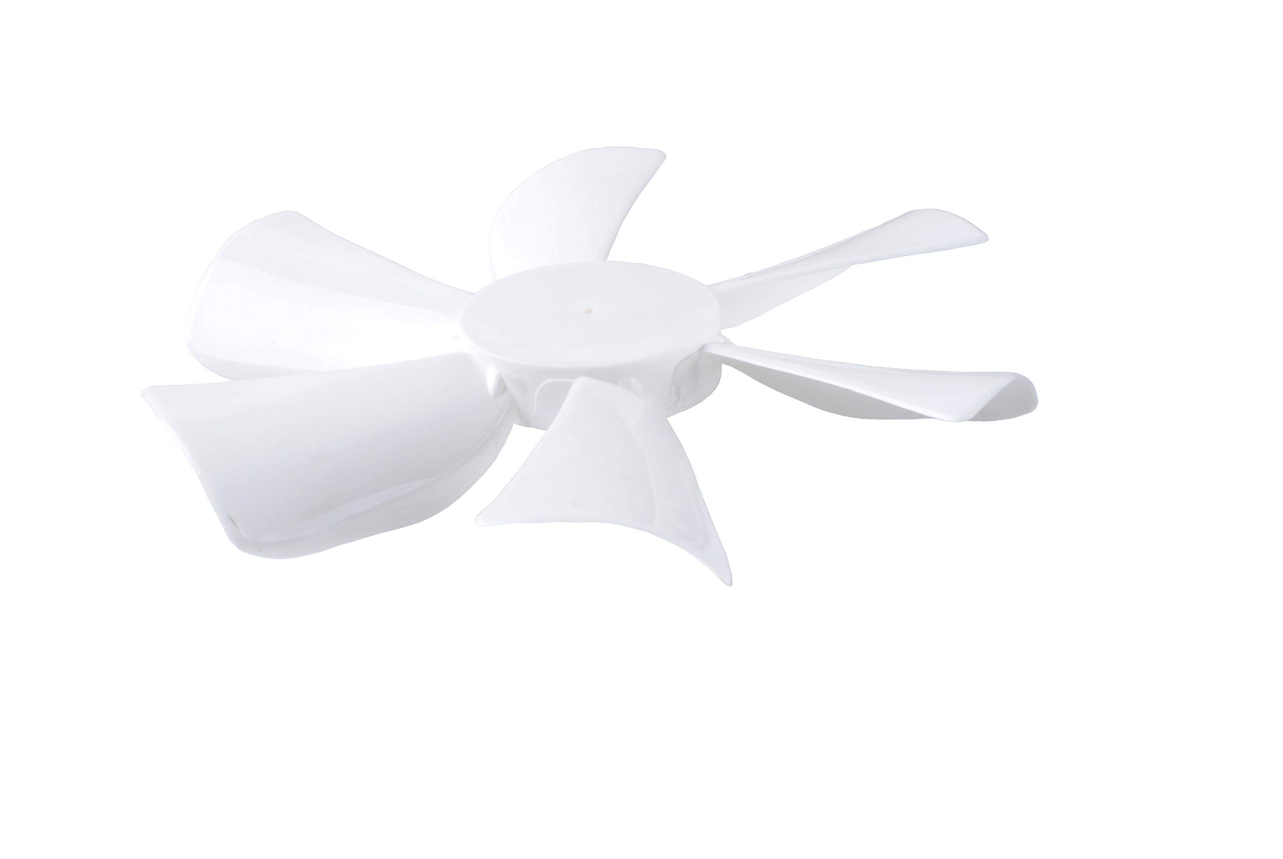 RV Vent Fan Blade, White 6" with 0.094" Round Bore, Compatible with Ventline/Jensen 0.094" Round Bore RV Bathroom Fan Blade (2 Pack)