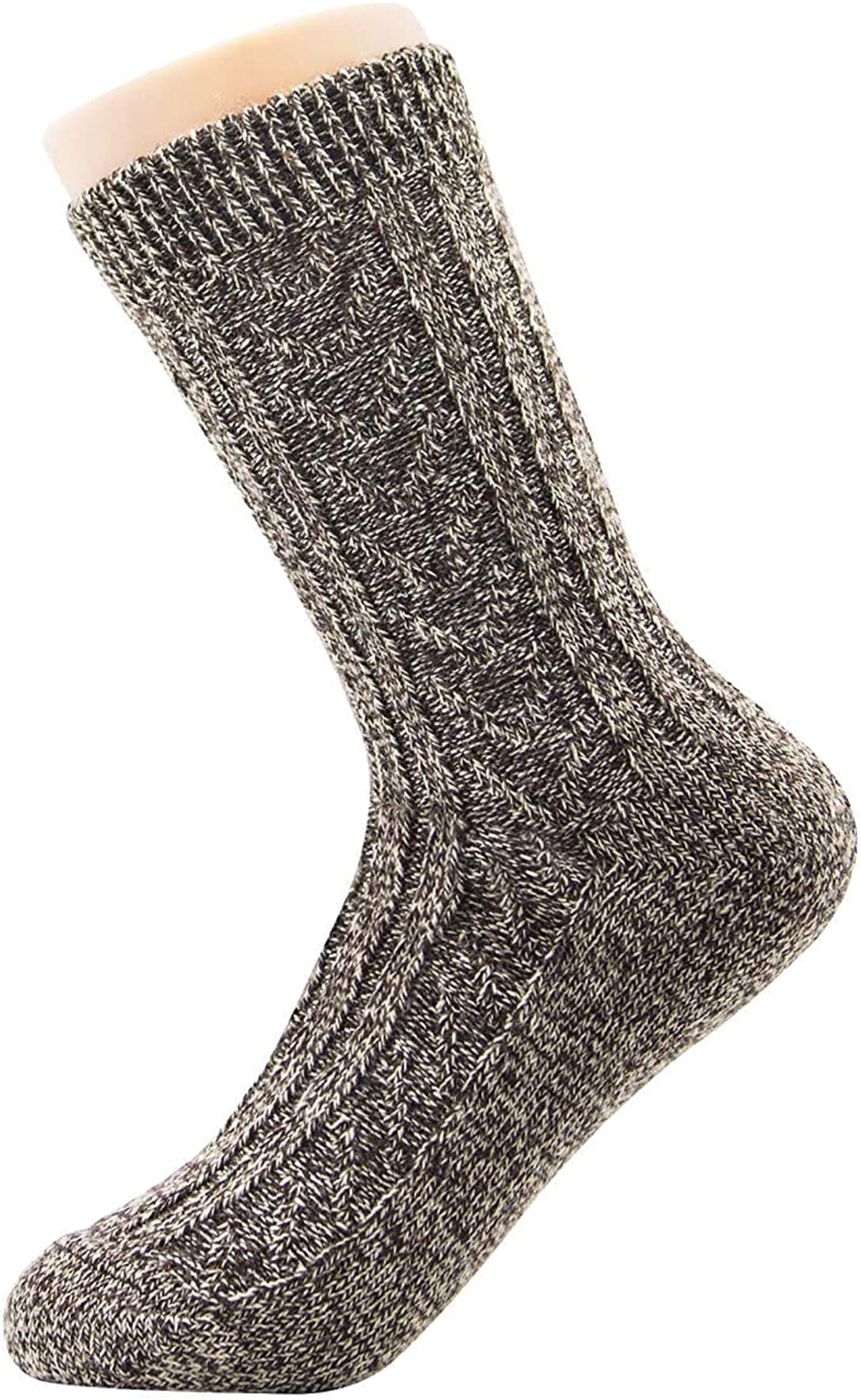 Women Socks Winter Warm Thick Soft Wool Socks Christmas Gifts Cozy Crew Vintage Socks Boot Socks Athletic Hiking socks 4 Pairs Geometric Stripe One Size