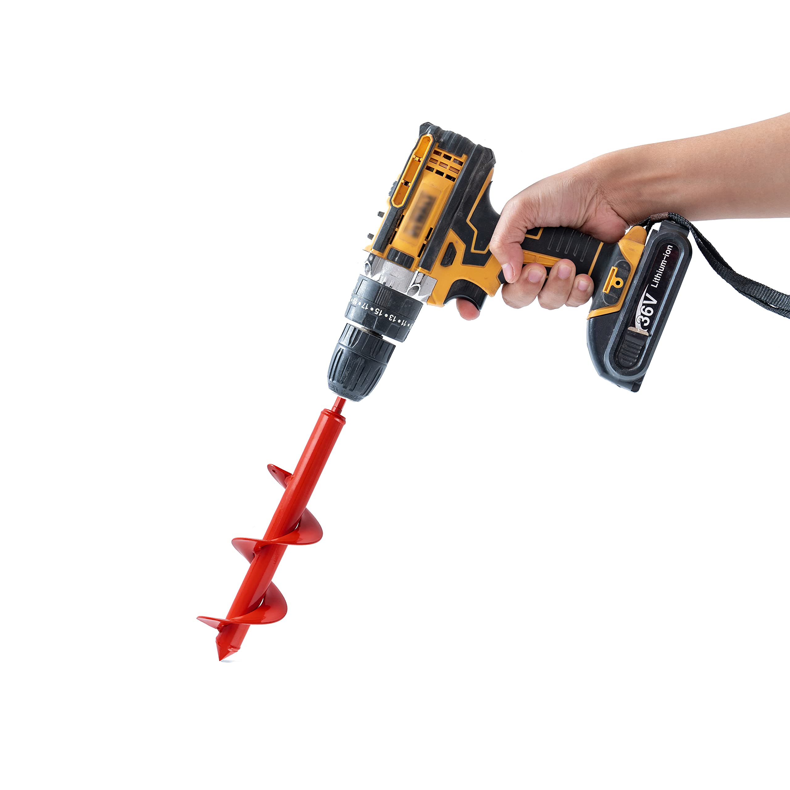 VASGOR Set 4 Auger Drill Bit for Planting - Easy Planter Garden Auger - Bulb & Bedding Plant Augers - Post Hole Digger for 3/8” Hex Drive Drill (1.6x12", 2x12", 2.6x12", 3x12")
