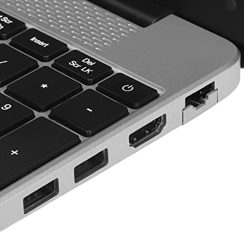 Shanrya 15.6in Laptop, High Performance Processor Ultra Thin Long Battery Life Laptop Computer 100-240v for Work (16+512G US Plug)