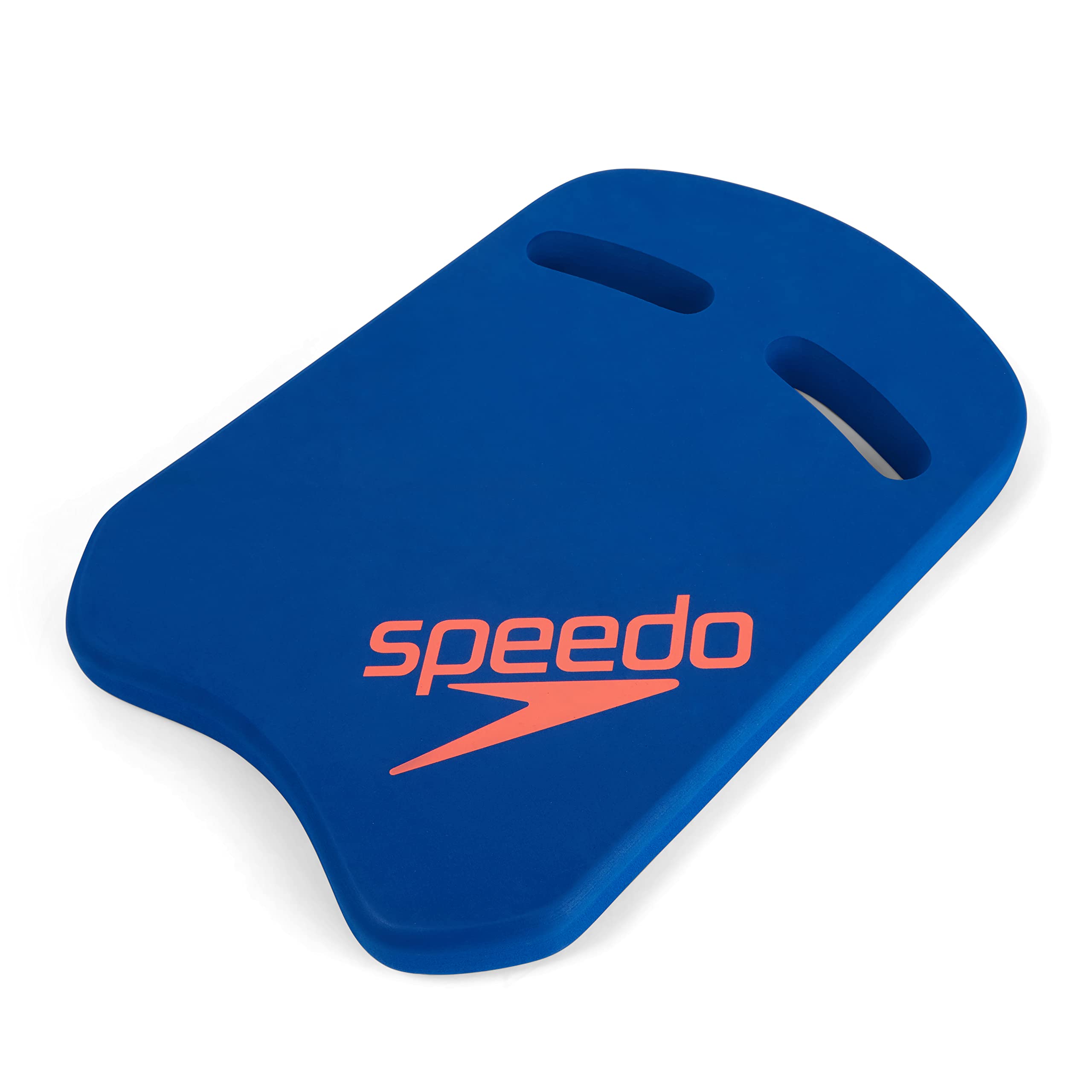 Speedo Unisex Swimming Kickboard | Comfortable | Waterproof Design | Build Lower Body Strength, Fluro Tangerine/Blue Flame, One Size