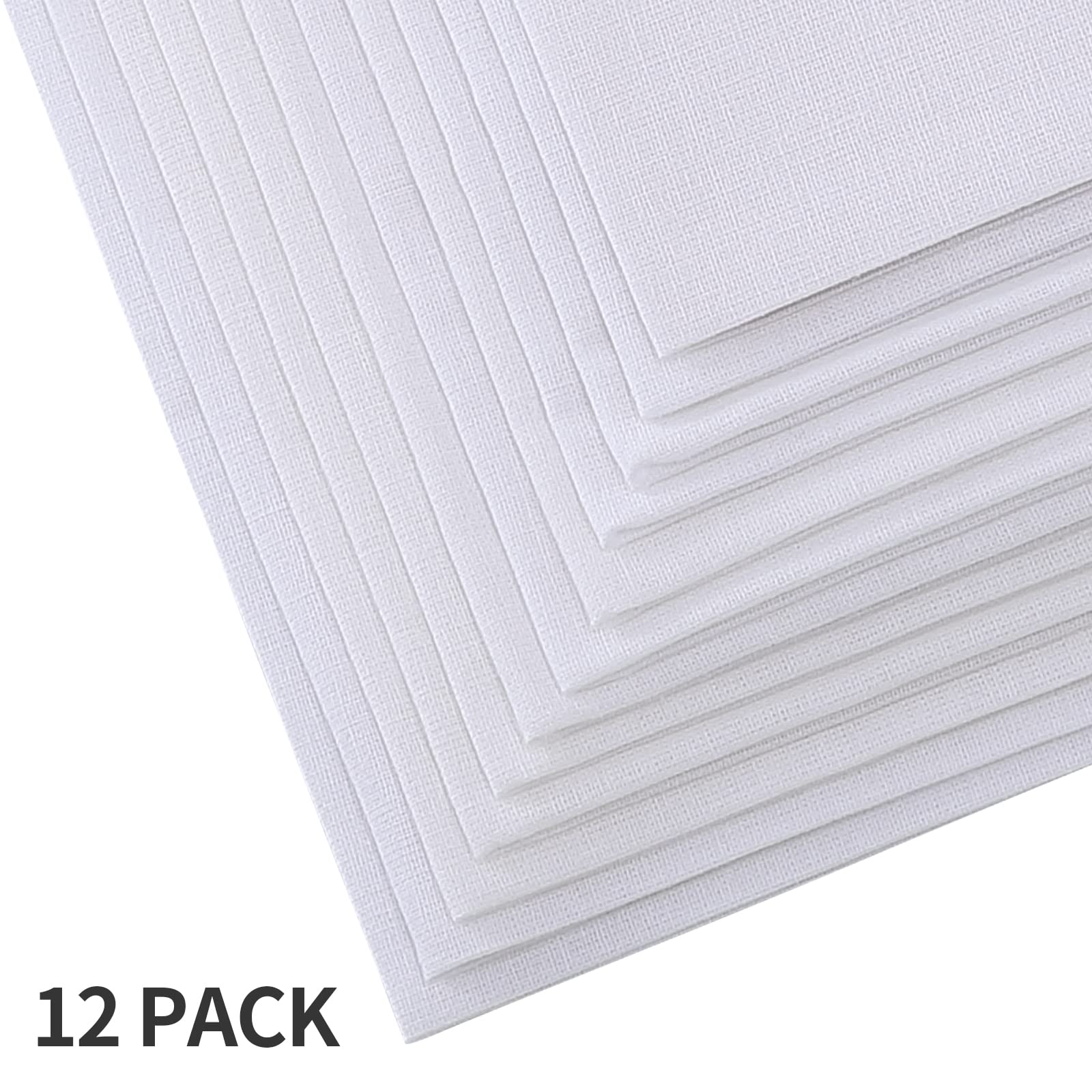 White Cotton Handkerchief for men, Pure Cotton Soft White Hanky Handkerchiefs, 12 Pack Hankies (12)