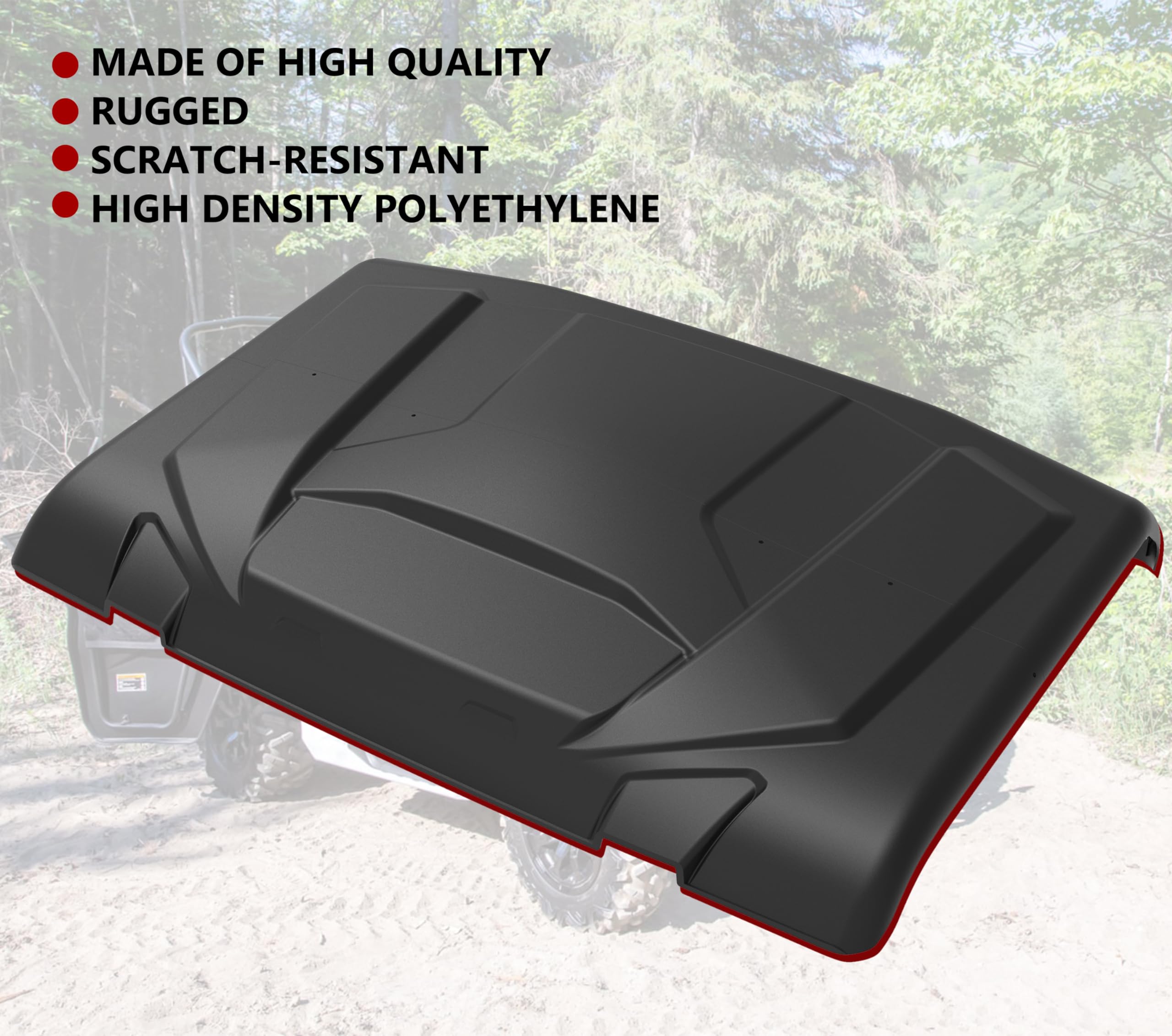SAUTVS Sport Roof for Can-Am Defender, Dustproof Poly Roof 2-piece Combination Hard Roof Top Sun Visor for Can-Am Defender HD5 HD7 HD8 HD9 HD10 2016-2024 Accessories (Replace #715002430)