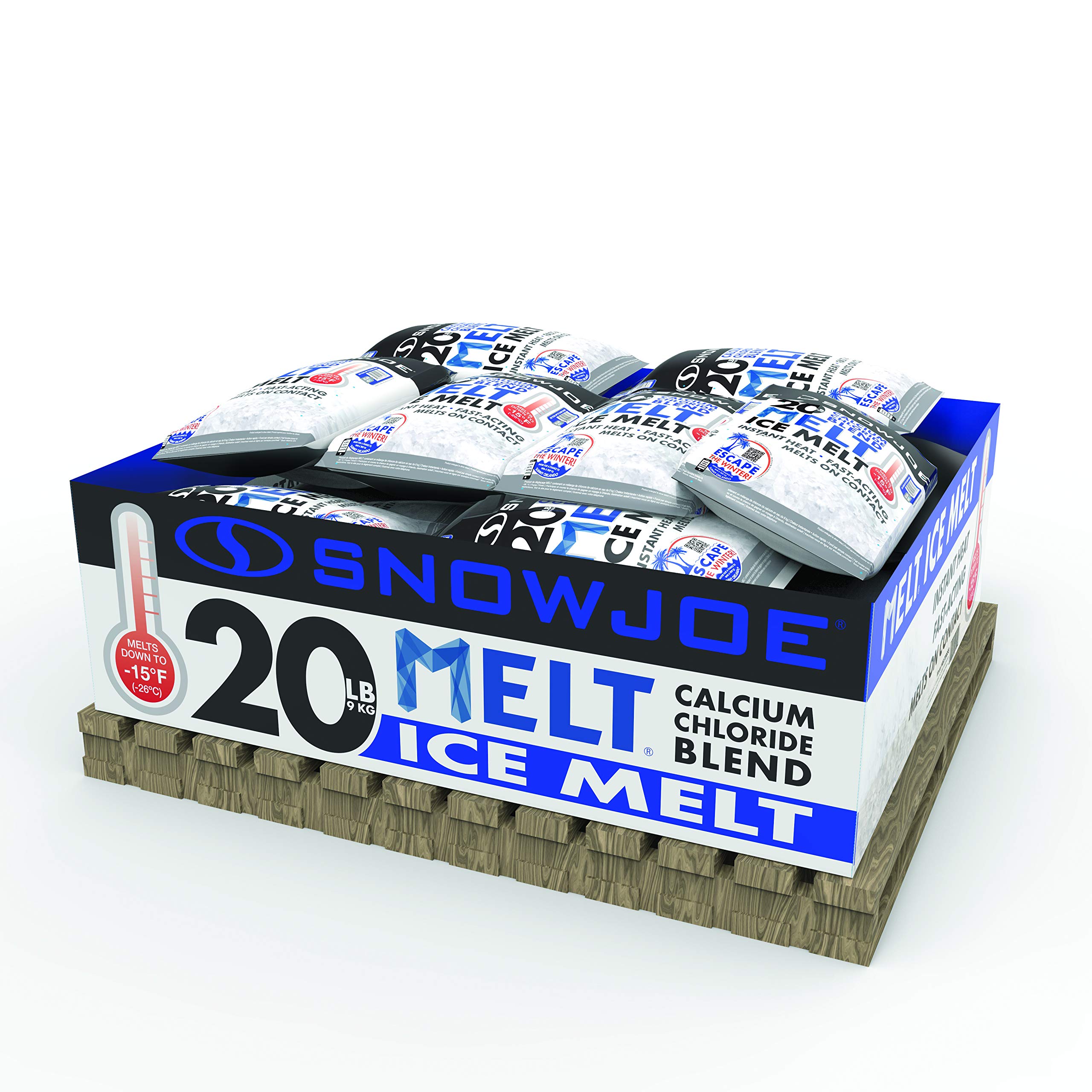 Snow Joe MELT20ESB 20-Pound Calcium Chloride Ice Melt Blend