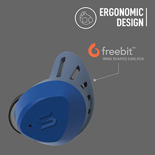 Soul OPENEAR S-Clip On Earphones with Spatial Sound, All-Day Comfort, Open-Ear Safety Design, Long Battery Life, Low Latency Entertainment Mode - for Active and Office Use (Blue)