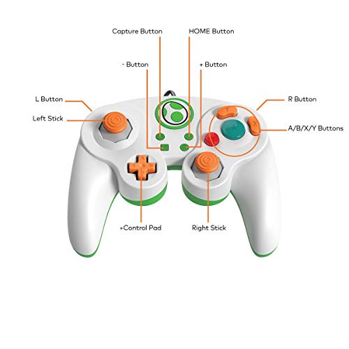 PDP Gaming Super Mario Bro Yoshi GameCube Wired Fight Pad Pro Controller: Yoshi - Nintendo Switch