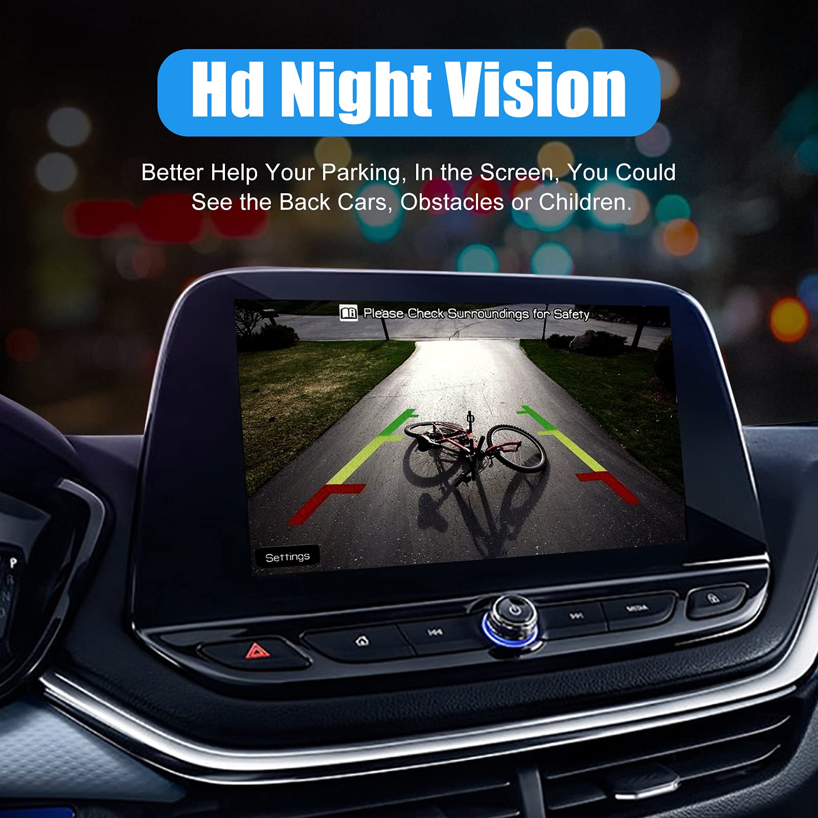 RIGHTPARTS Rear Park Assist Camera for Cadillac GM SRX 2010-2015, 23205689, Far Infrared Wide Angle HD Night Vision Waterproof, Replacement Tailgate Rear View Backup Reverse Safty Cameras