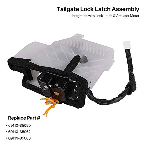Tailgate Lock Latch Actuator Assembly - Compatible with 2003-2009 Toyota 4Runner - Replace 69110-35090 69110-35062 69110-35060 - Rear Liftgate Door Lock Motor & Latch