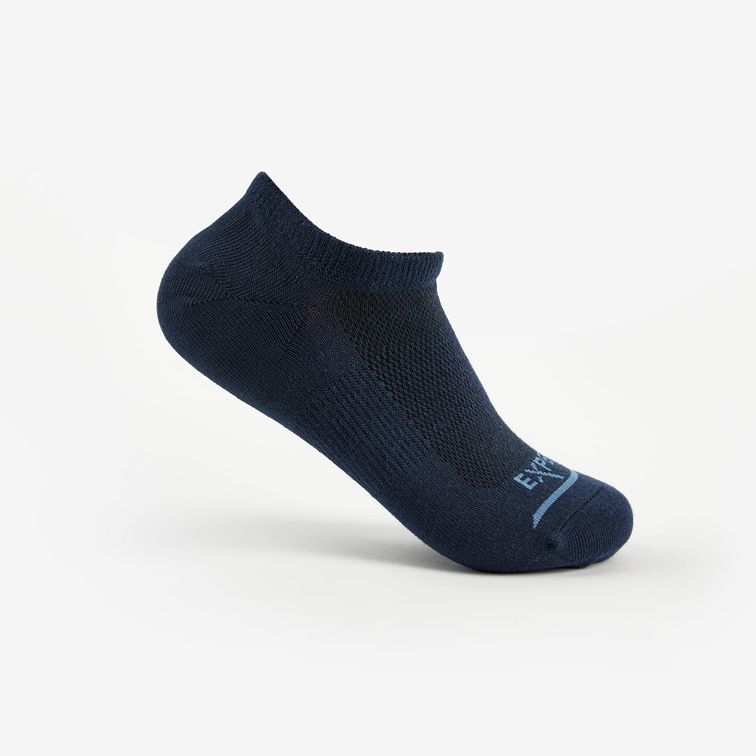 thorlos womens Green Experia No Show Liners Running Sock, Navy, Medium US