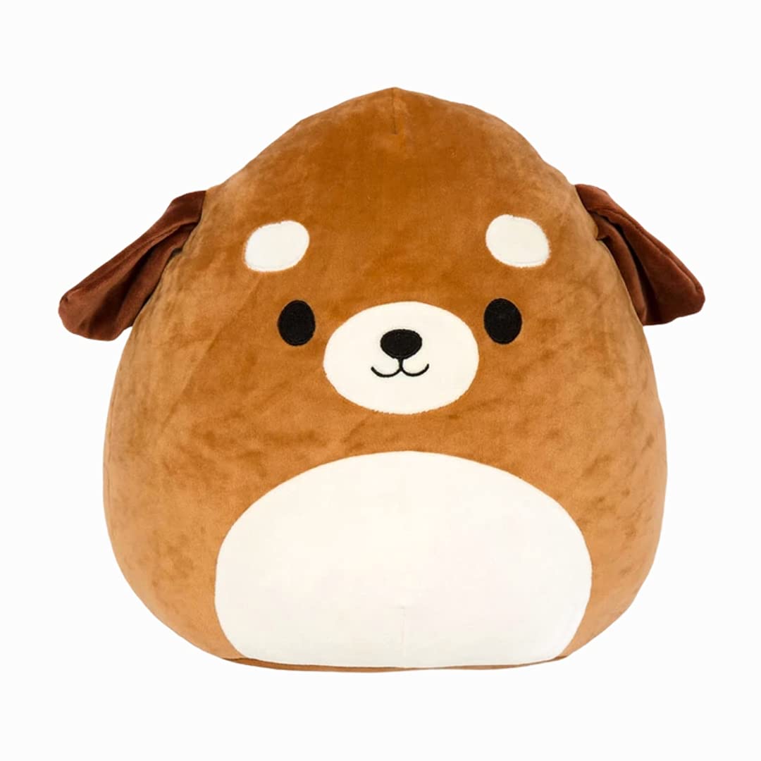 Squishmallows Official Kellytoy Sam The Dog Puppy Squishy Soft Plush Toy Animal (16 Inch)