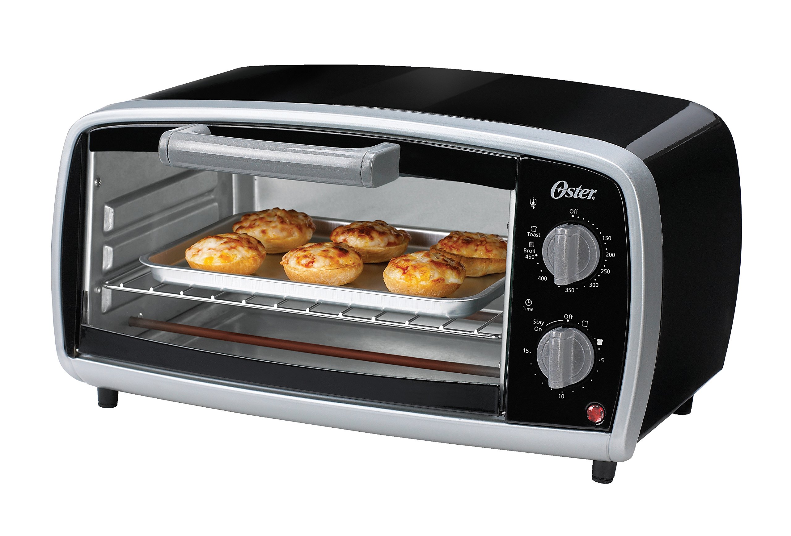 Oster Toaster Oven, 4 Slice, Black (TSSTTVVG01)
