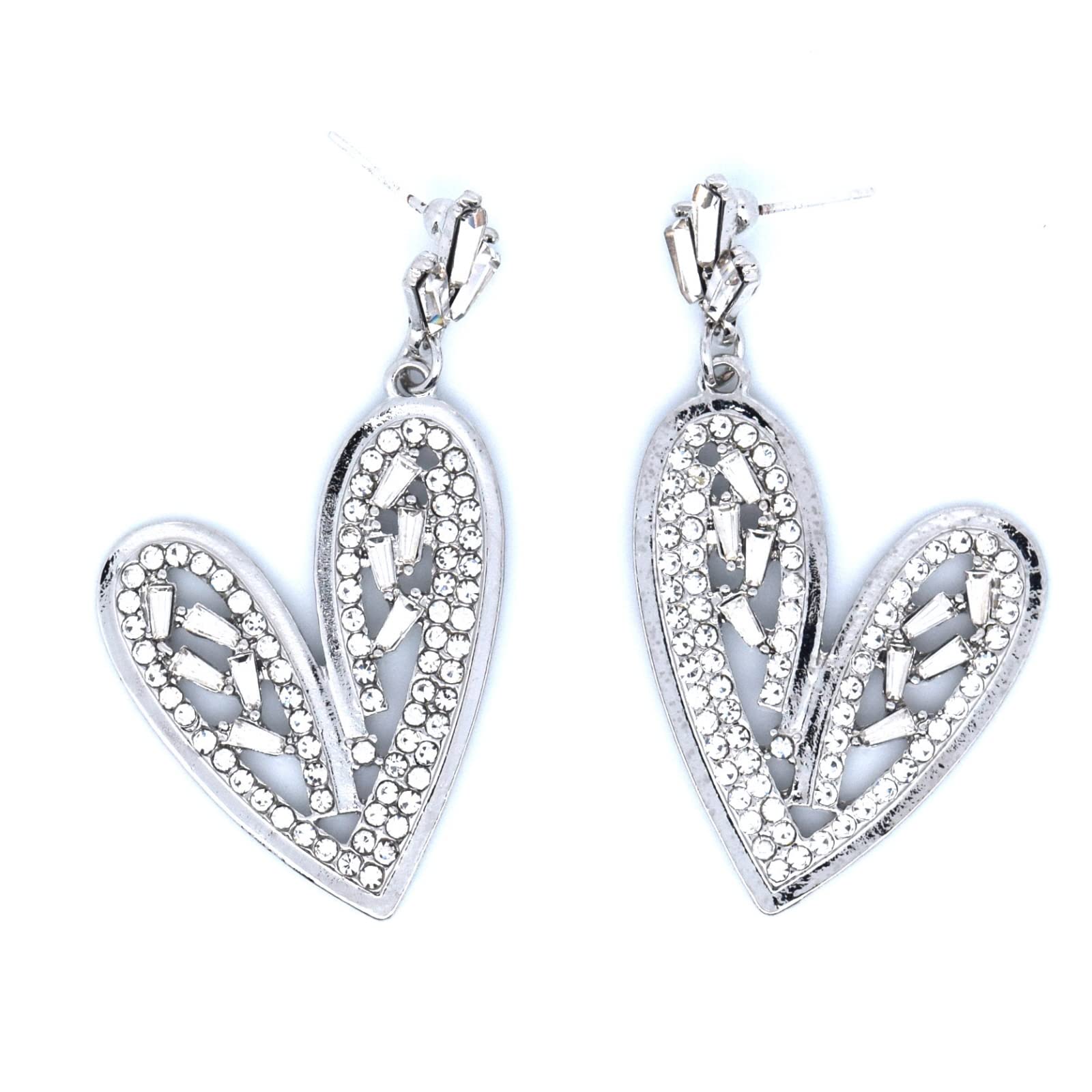 Women's 18k Gold Plated 925 Sterling Silver Post Heart Shaped Earrings Hypoallergenic by AYNN (Shell Heart)
