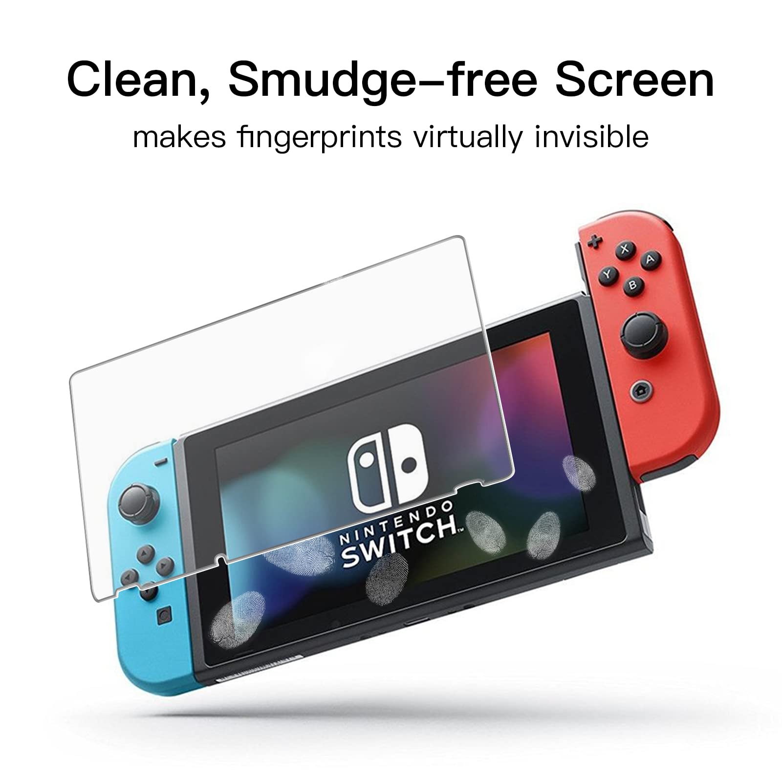 WeGear Screen Protector for Nintendo Switch 2017, Tempered Glass Film,2 Pack