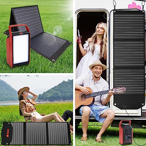 Takki 83Wh Portable Power Station with 60W Solar Panel Included for Camping