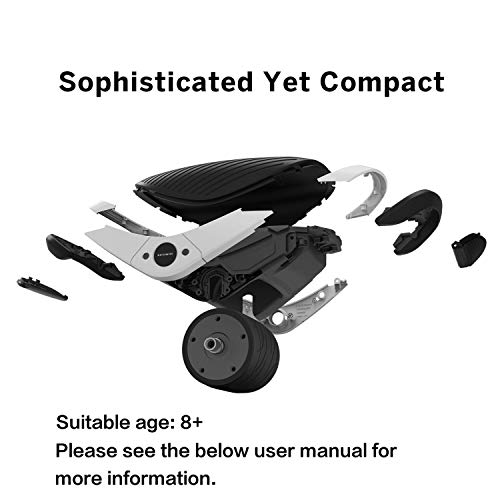 Segway-Ninebot Drift W1, Electric Roller Skates Hovershoes, Two Wheels self Balancing Scooter with RGB LED, Rollerblades for Kids and Adults