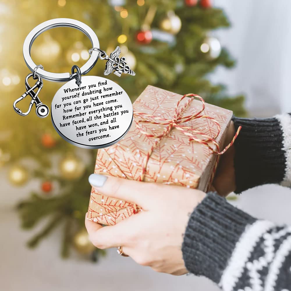 TIIMG Np Motivational Keychain Np Nurse Gifts Nurse Practitioner Student Gift Graduation Gift (NP whenever)