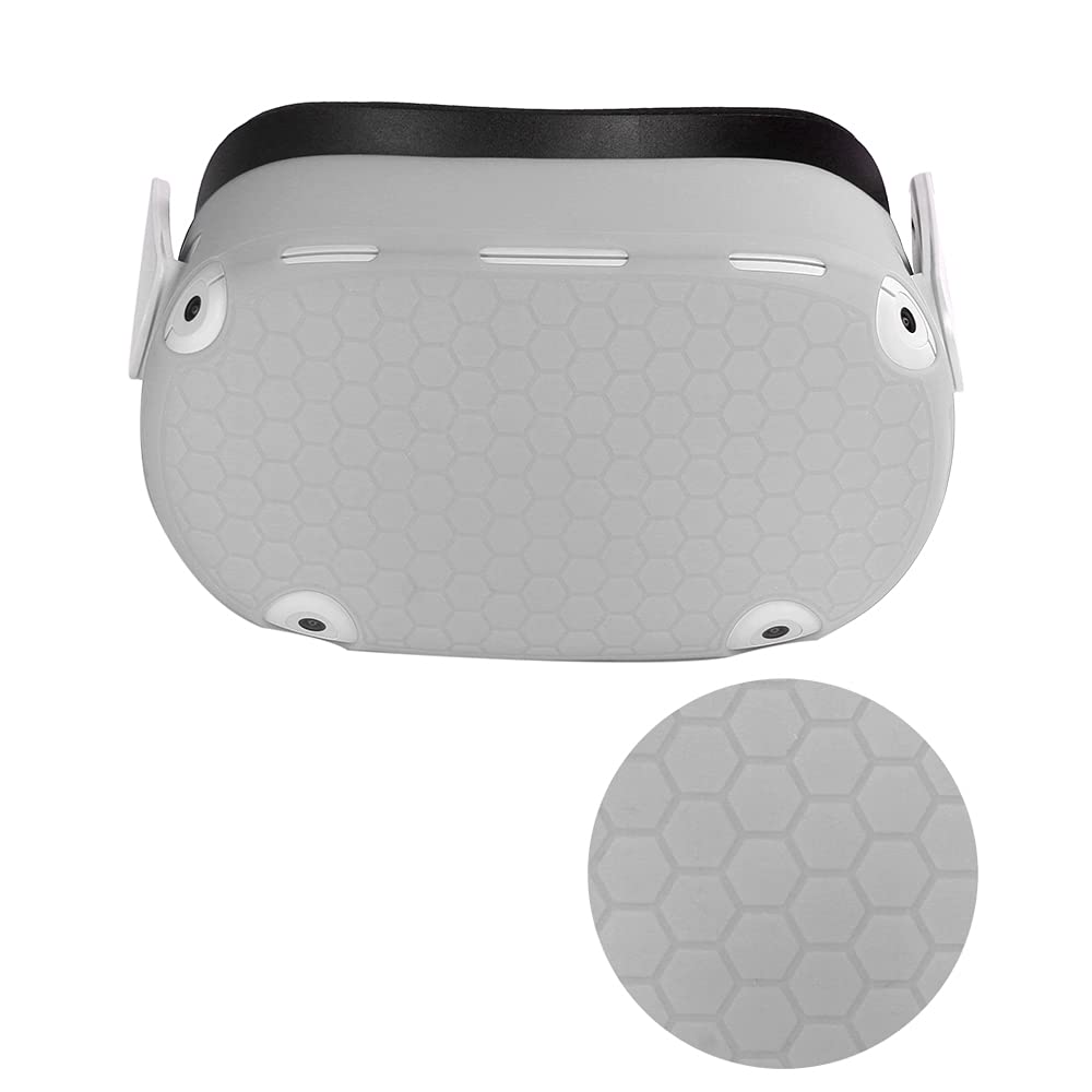 StarMei HJXD VR Shell Front Face Protector Cover for Oculus Quest2,Washable Anti Scratch Anti Shock Anti Dust, Premium Materials, Comfortable Experience (White)