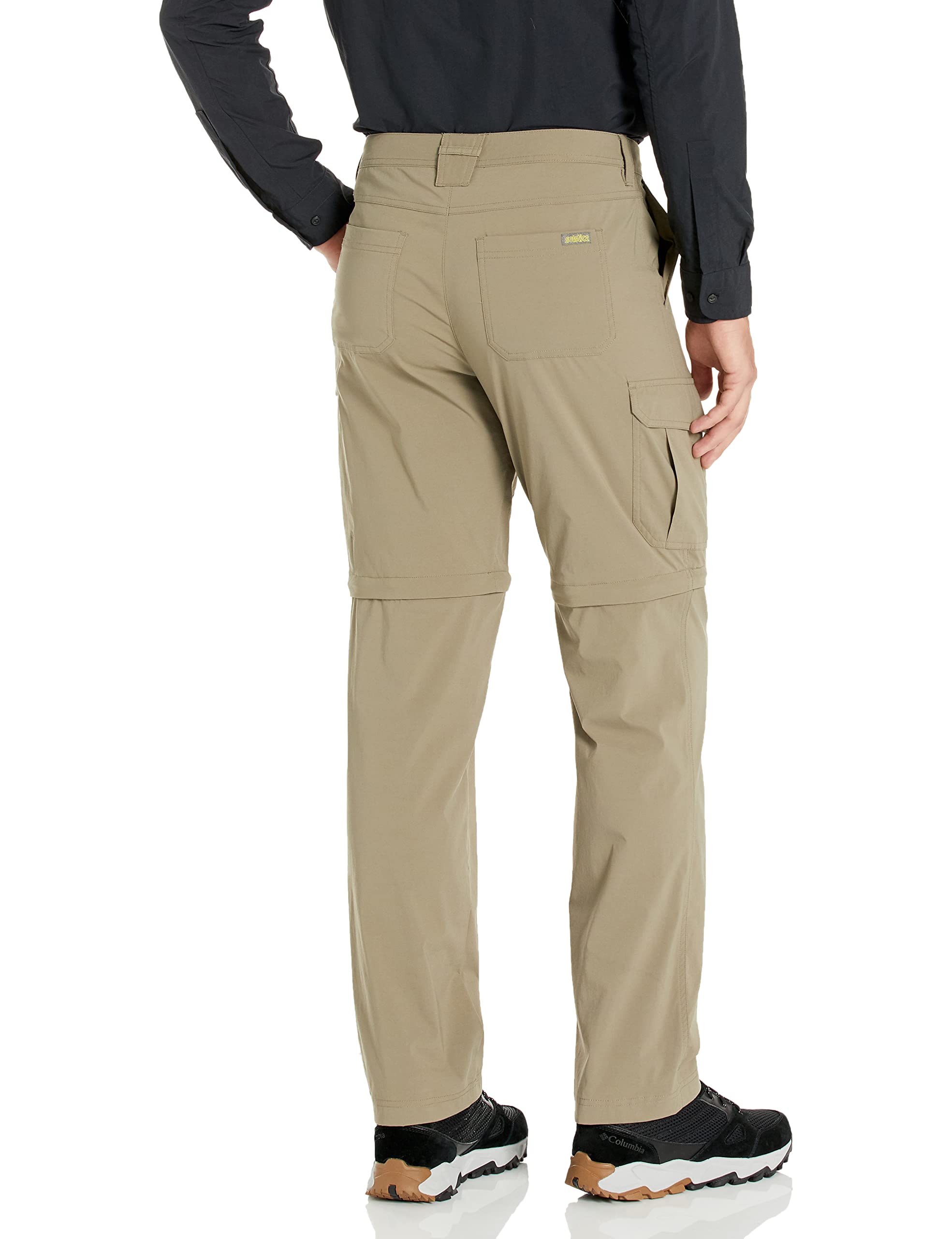 Solstice Apparel Men's Stretch Convertible Pant, Bark, 32