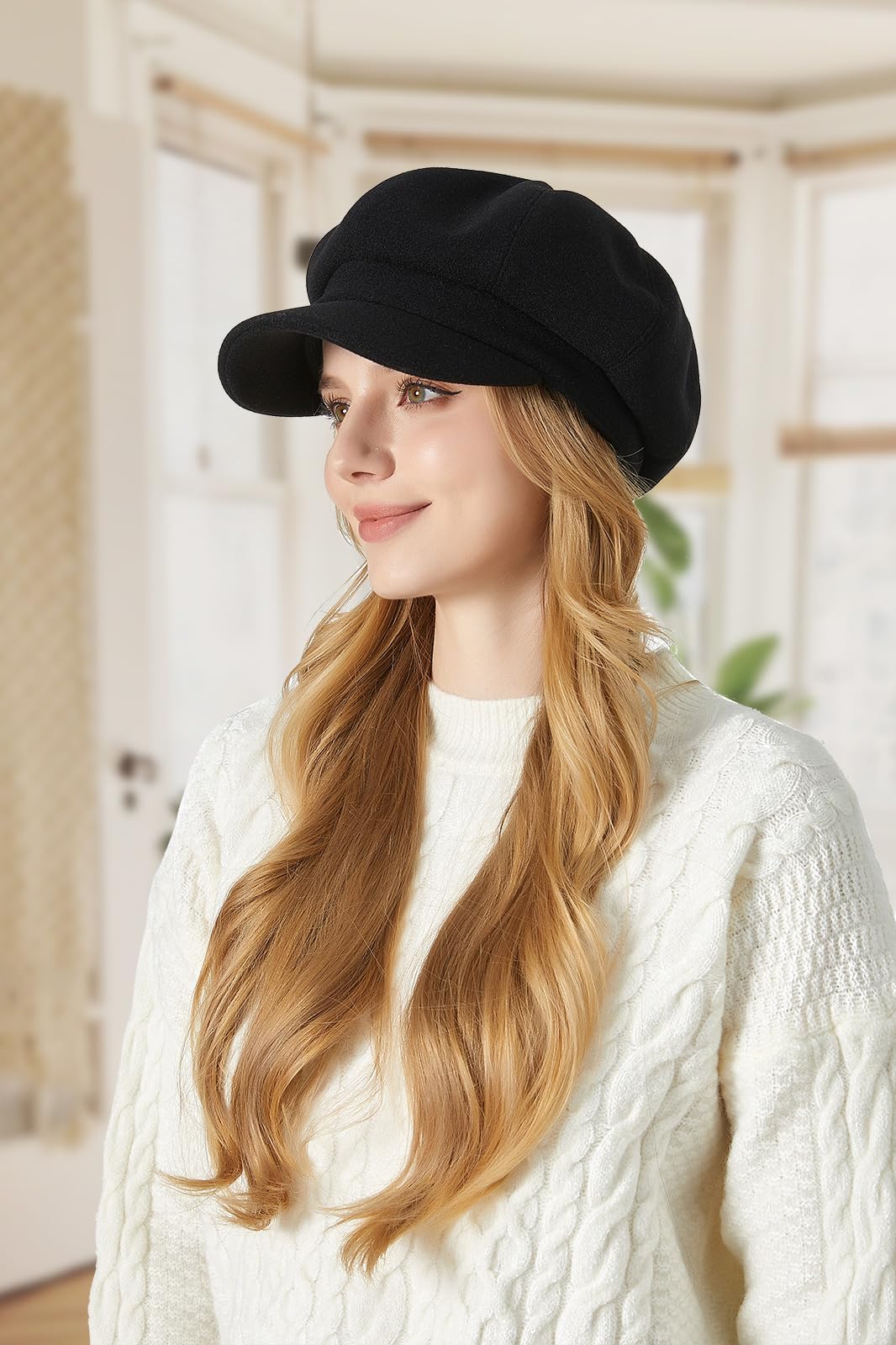 Sumolux Women Beret Cap Newsboy Hat French Wool Classic Autumn Spring Winter Hats