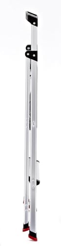 Rubbermaid RMA-2 2-Step Lightweight Aluminum Step Stool with Project Top, Anti-Slip Step Ladder, 225 lb Capacity, Silver Finish