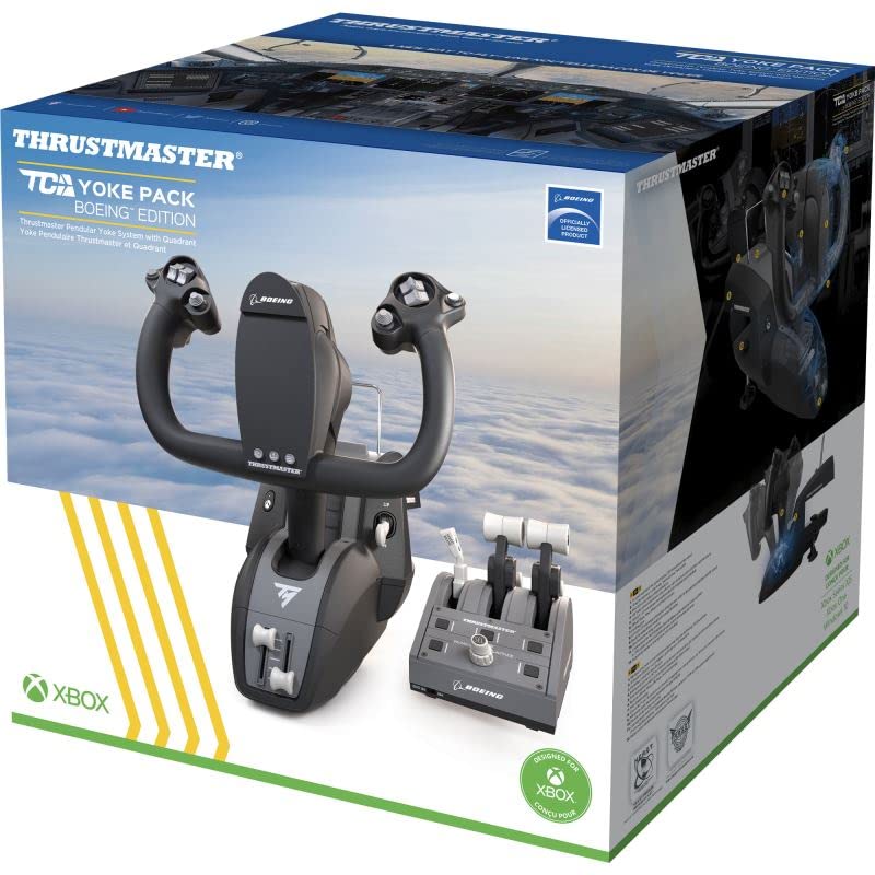 ThrustMaster TCA Yoke Pack Boeing Edition - Officially Licensed by Boeing for Xbox Series X|S/Xbox One/PC