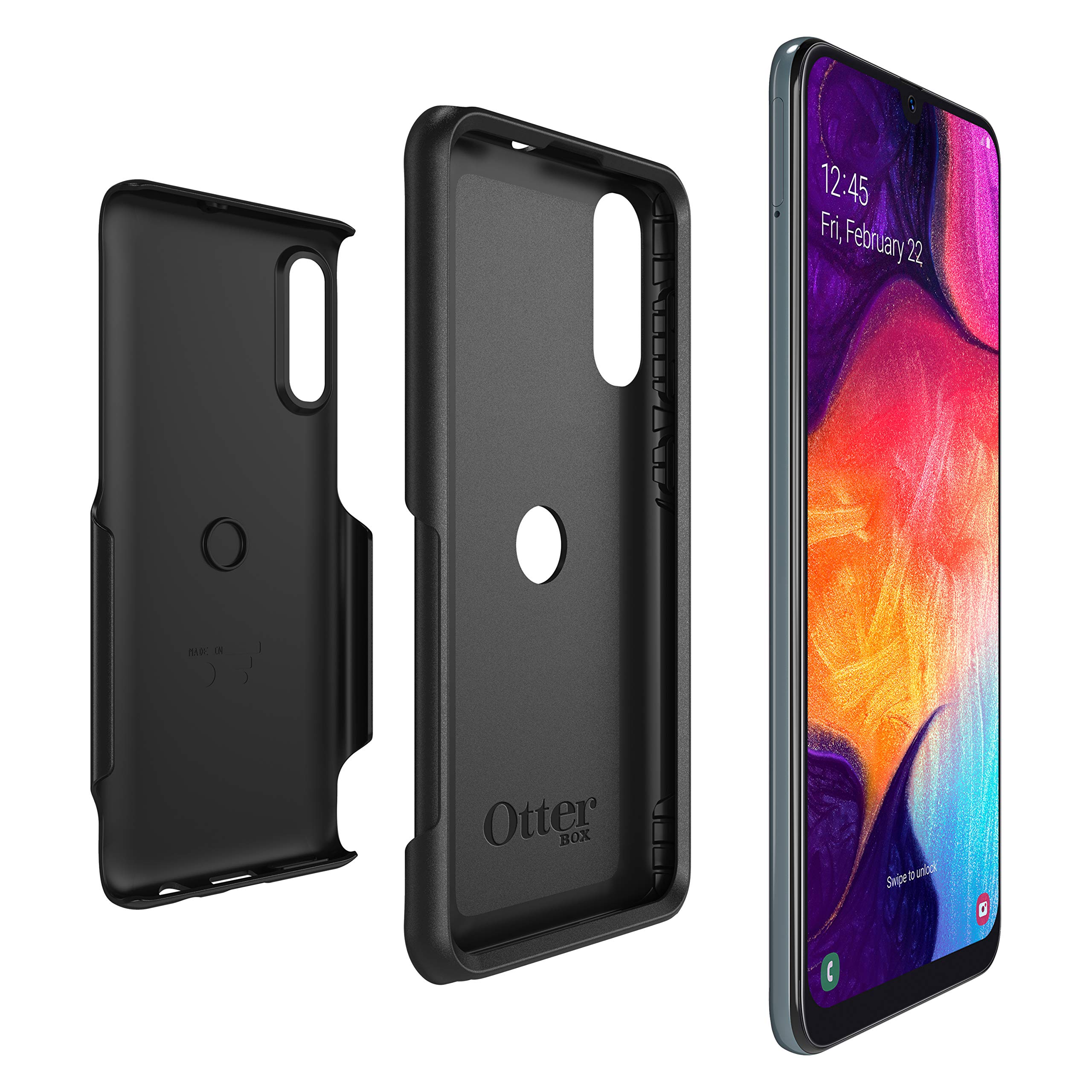 OtterBox for Galaxy A50, Drop Proof Protective Case, Commuter Lite, Black - Non-Retail Packaging