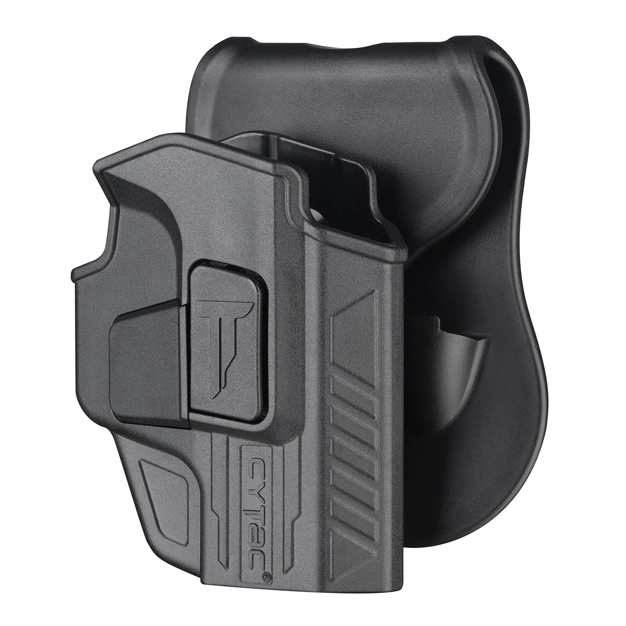 Ruger Max 9 Holster, OWB Holster for Ruger Max-9 9mm Luger - Adjustable Tension & Cant | Index Finger Released | Autolock | Outside Waistband Carry | Matte Finish - Right Handed