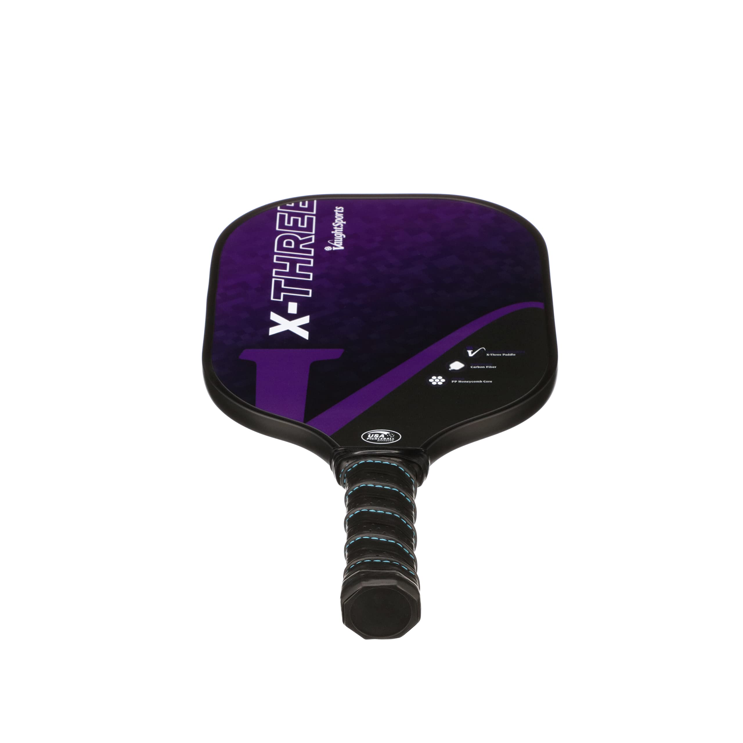 Vaught Sports X-Three Pickleball Paddle - Purple / 4 1/4