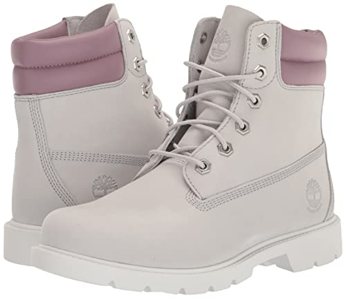 Timberland Women's Linden Woods Waterproof Hiking Boot, Light Grey Nubuck, 7