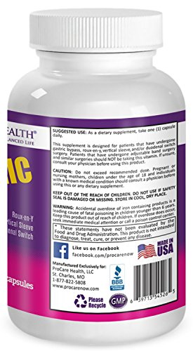 ProCare Health | Bariatric Multivitamin | 45mg Iron | Capsule | 30 Count | 1 Month Supply