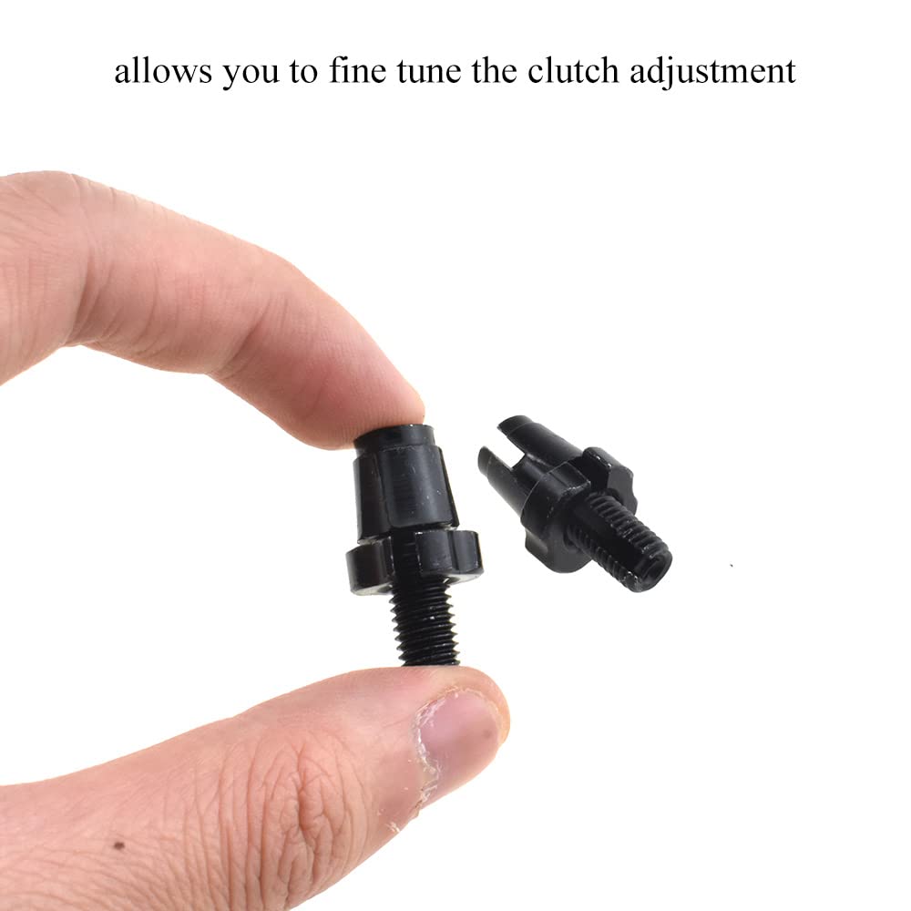 Yadaland 36mm Diameter Brake Cable Adjuster Easy Tune Action Smooth Threads Quick Install Lock Steady Alloy Bicycle Handle Lever Screws Bolt Fastener Accessories 10 PCS for Mountain and Road Bike