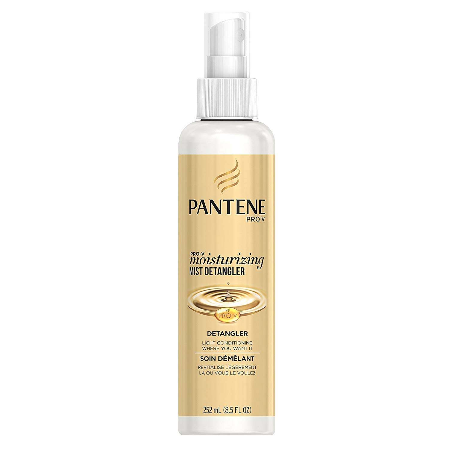 Pantene Pro-V Moisture Mist Hair Detangler Light Conditioning 8.5 oz (Pack of 4)