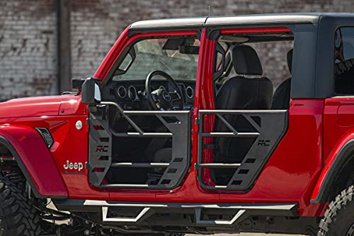 Rough Country Front & Rear Steel Tube Doors for 18-22 Jeep JL/JLU/JT - 10619