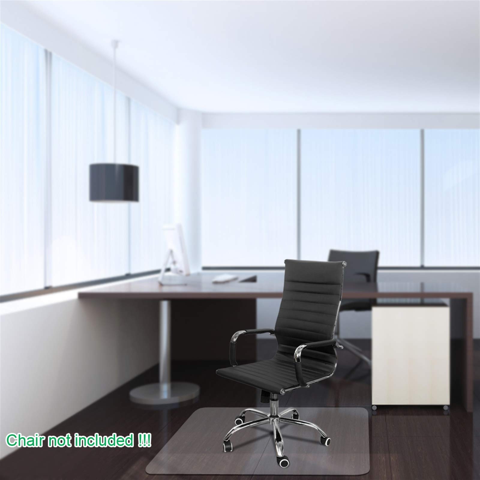 Rectangular PVC Dull Polish Chair Mat Protection Floor Mat 47.24" x 35.43" x 0.08"