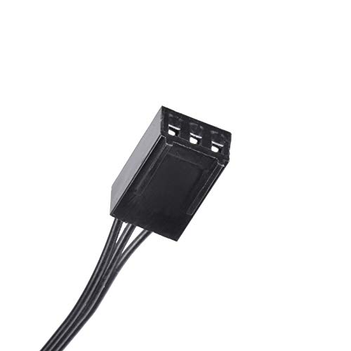SilverStone Technology SST-FN124 120mm Fan with Slim 15mm Design with 3-Pins in Black FN124