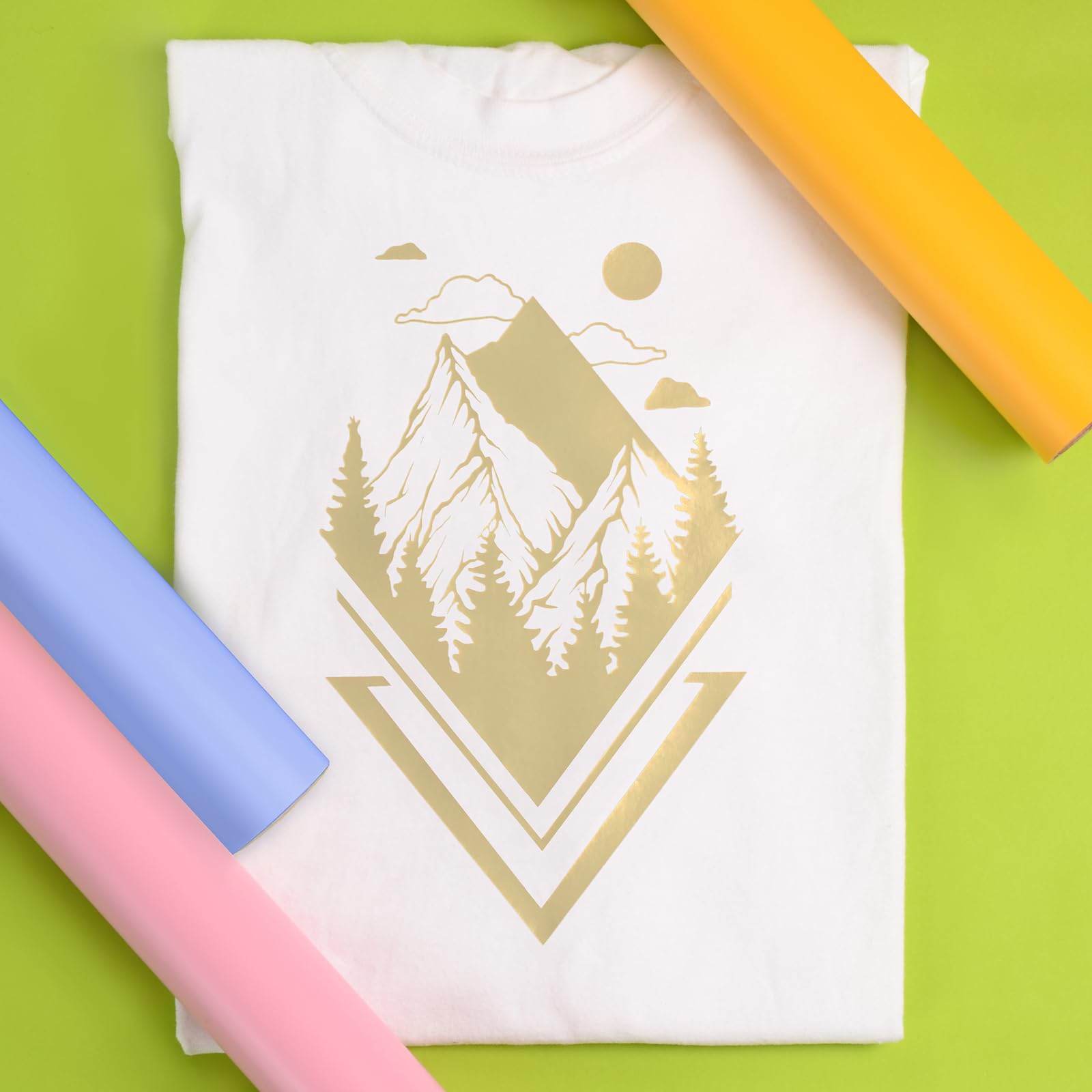 Siser EasyWeed Heat Transfer Vinyl 11.8" x 5ft Roll (Vegas Gold) - - Compatible with Siser, Cricut, Silhouette and Other Craft/Professional Cutters - CPSIA Certified