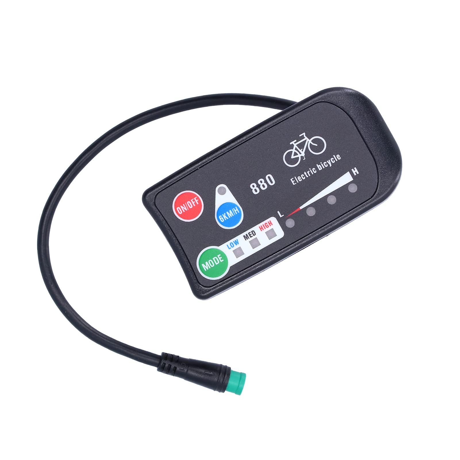 YUUGAA Electric Bicycle Display,Electric Bicycle for KT‑LED880 Display E‑Bike 36V 48V Display Meter E‑Bike Accessories