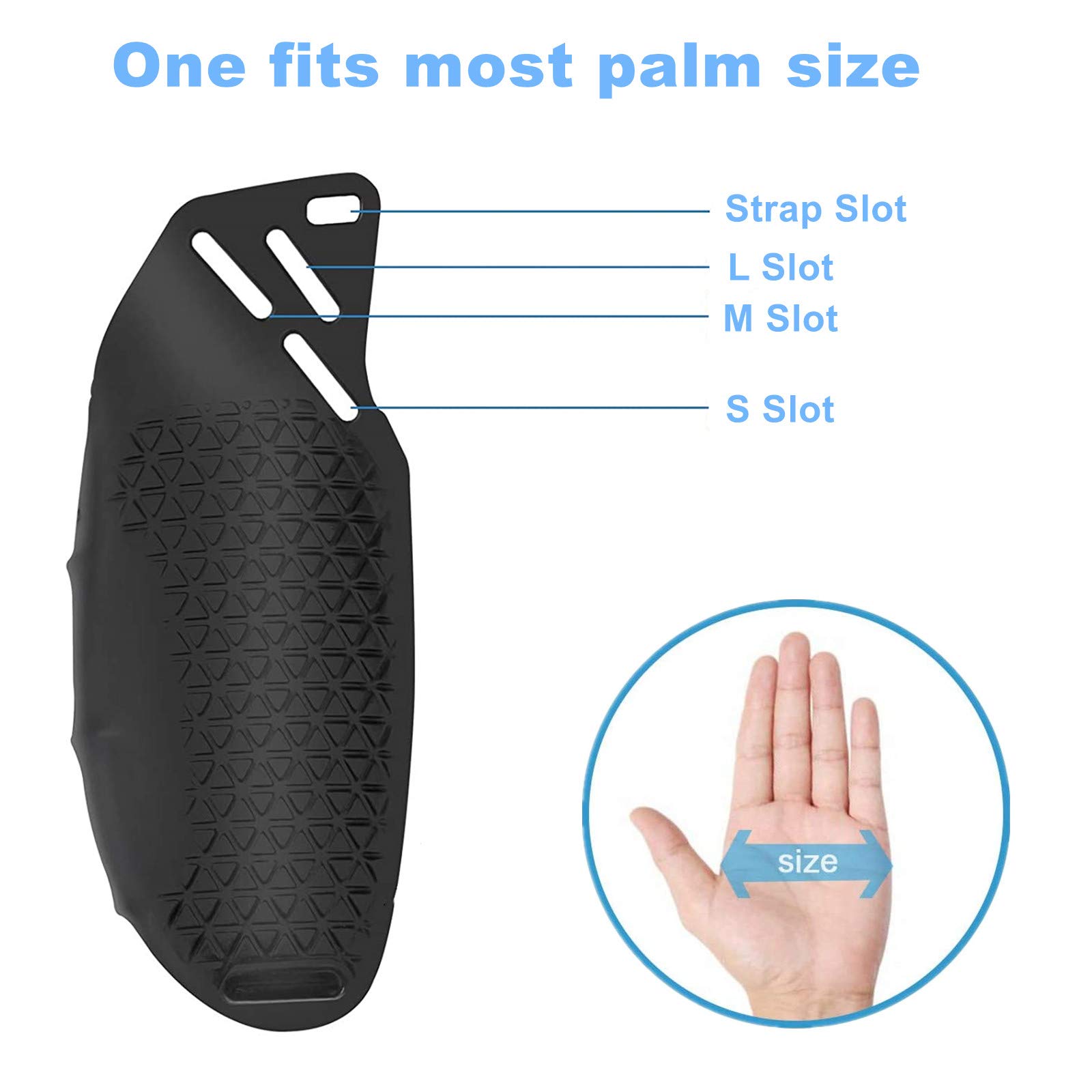 Touch Controllers Grips Cover Compatible with Oculus Quest 2 - Quest 2 Accessories Controller Grips with Wrist Knuckle Strap - Anti-Throw Handle Protective Rubber Grips Cover (TPU, Black)