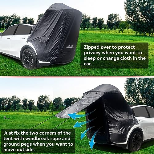 VIHIMAI Tesla Model Y Camping Tent Tailgate Shade Awning Tent for Tesla Model Y 2023 2022 2021 2020